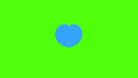 Popping Heart Effects On Green Screen Stock Footage Video (100% Royalty ...