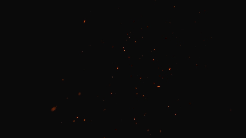 Spark Particles, Fire Particles on black background Video Backgrounds ...