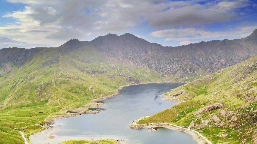 Drone Footage Snowdon Stock Video Footage - 4K and HD Video Clips ...