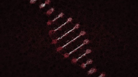 Animation Rotating Granular 3d Model Dna Stock Footage Video (100% ...