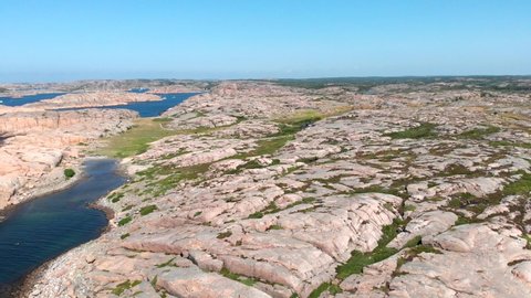 Valon Nature Reserve Gerlesborg Sweden Drone Stock Footage Video (100% ...