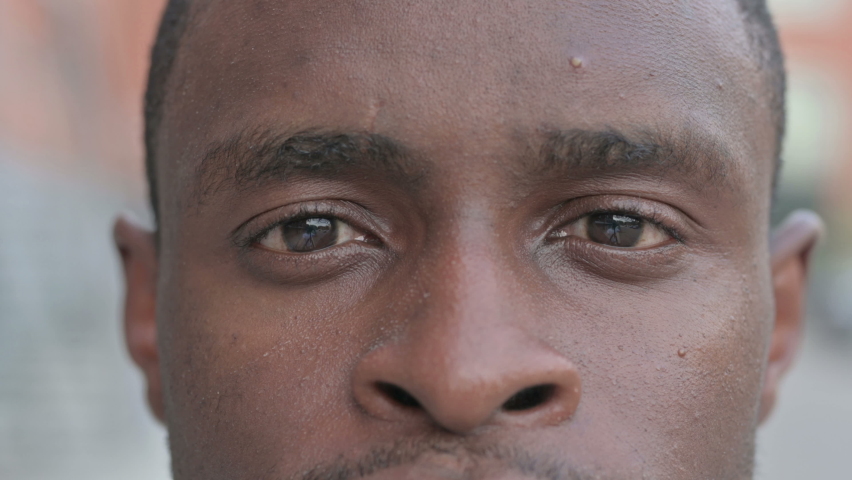 close blinking eyes african man Stock Footage Video (100% Royalty-free ...