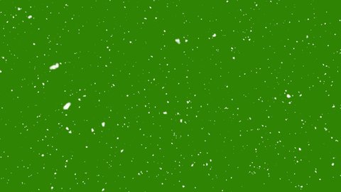 Snow Falling On Green Screen Background Stock Footage Video (100% ...