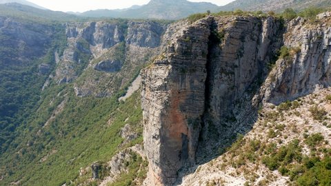 Vertical Cliff Canyon Wall High Steep Stock Footage Video (100% Royalty ...