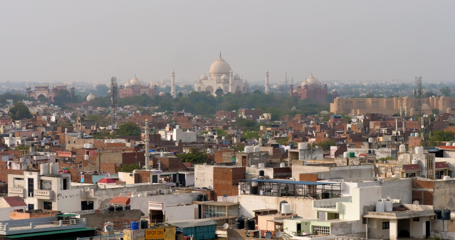 1 Taj mahal tomb top view Stock Video Footage - 4K and HD Video Clips ...
