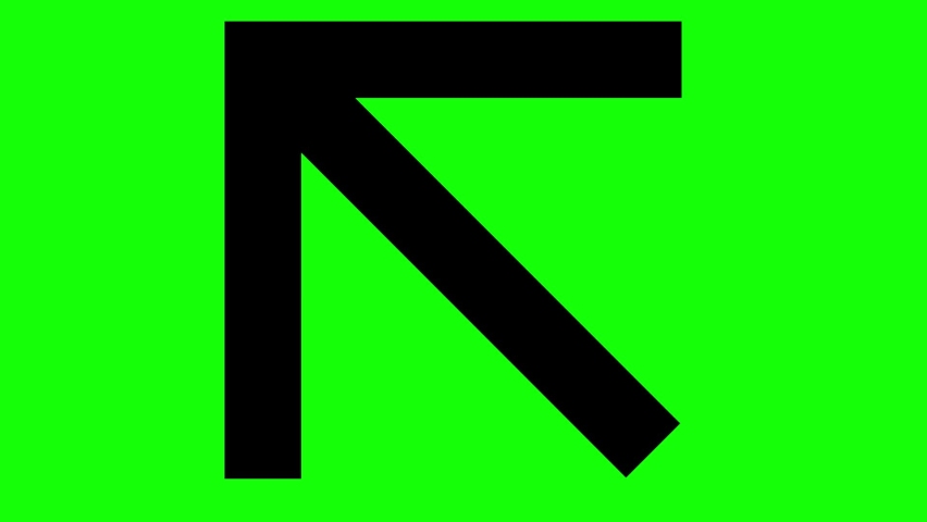 Animated Arrow Pack On Green Stock Footage Video (100% Royalty-free ...