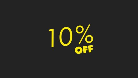 10 Off Yellow Badge Green Screen Stock Footage Video (100% Royalty-free ...