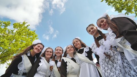 Russian school graduation Stock Video Footage - 4K and HD Video Clips ...