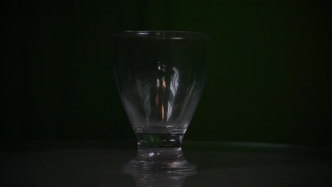 Drooping Water Glass Black Background Stock Footage Video (100% Royalty ...