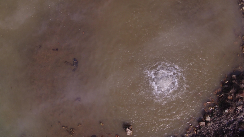 hot spring water comes out Stock Footage Video (100% Royalty-free ...