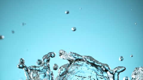 Super Slow Motion Water Splash On Stock Footage Video (100% Royalty ...