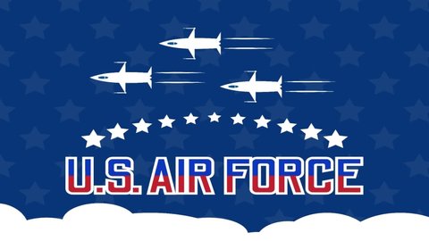 Animated Us Air Force Jet Plane Stock Footage Video (100% Royalty-free ...