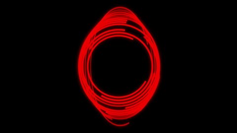 Circle Truth Summoning Circle Red Vertical Stock Footage Video (100% ...