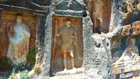 Adamkayalar Literally Men Rocks Location Mersin Stock Footage Video ...