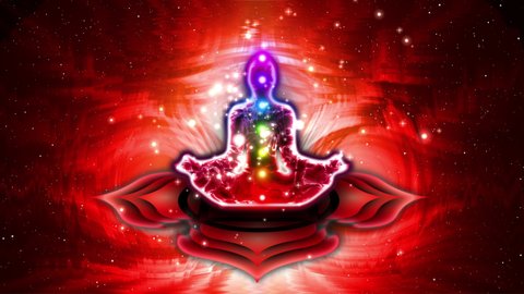 Root Chakra Meditation Controlling Activating Root Stock Footage Video ...
