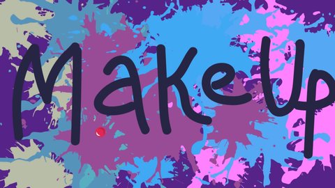 Animation Make Text On Purple Background Stock Footage Video (100% ...