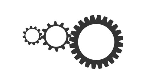 Stream Rotating Gears 2d Animation Footage Stock Footage Video (100% ...