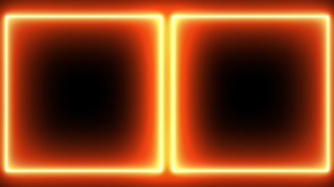 Square Neon Glowing Animation Motion Graphics Stock Footage Video (100% ...