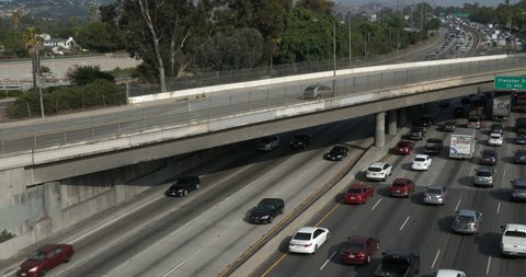 Pan Shot Along Bridge Over 5 Stock Footage Video (100% Royalty-free ...