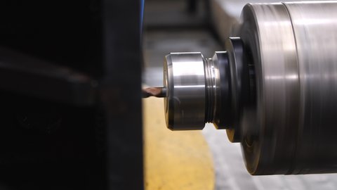 Making Hole Metal Sheet Powerful Drilling Stock Footage Video (100% ...