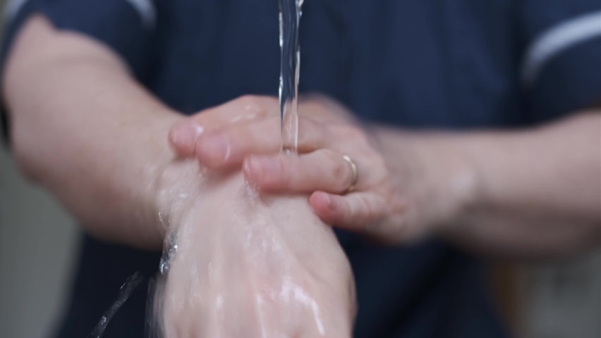 Hand Washing White Girl Washing Hands To Stop-The-Spread Coronavirus ...