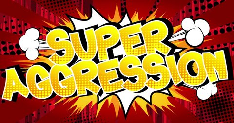 Super Aggression Motion Poster 4k Animated Stock Footage Video (100% ...