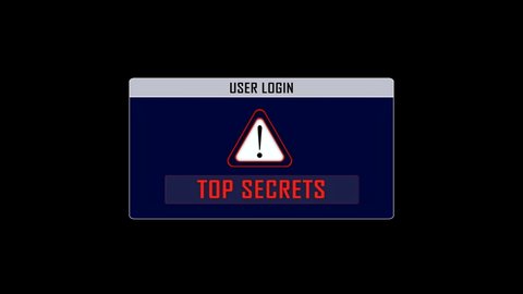 Top Secret Luma Matte Animation Background Stock Footage Video (100% ...