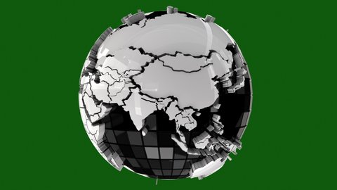 World Globe Earth Rotation World Map Stock Footage Video (100% Royalty ...