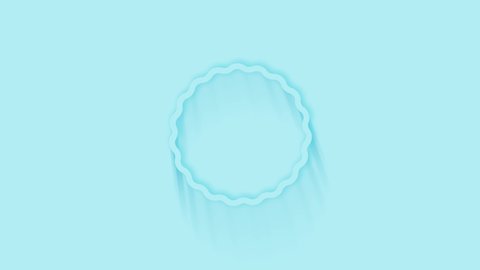 Animated Round Frame Icon Shadow On Stock Footage Video (100% Royalty ...