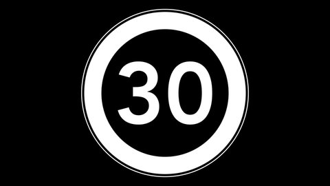 30 Seconds Simple Countdown Timer Stock Footage Video (100% Royalty ...