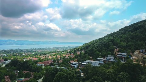 Sapanca Lake Sakarya Turkey Aerial View Stock Footage Video (100% ...