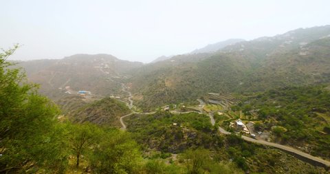 Views Across Faifa Mountains Jazan Region Stock Footage Video (100% ...