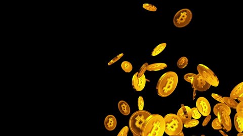 Bit Coin Particle Loop Animation Stock Footage Video (100% Royalty-free ...