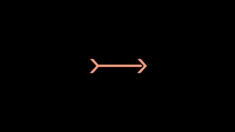 Animated Arrow On Black Screen Background Stock Footage Video (100% ...