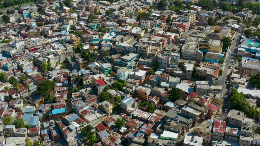 dirty streets quarters dominican slums poor Stock Footage Video (100% ...