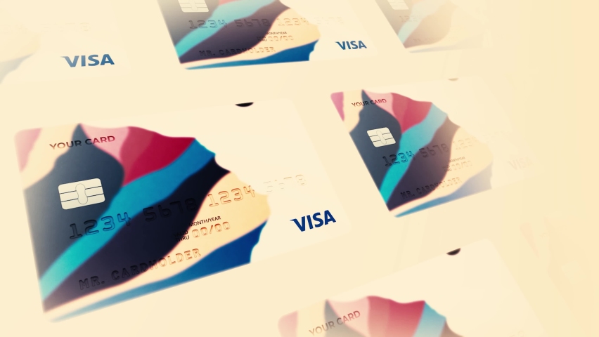 Visa card design Stock Video Footage - 4K and HD Video Clips | Shutterstock