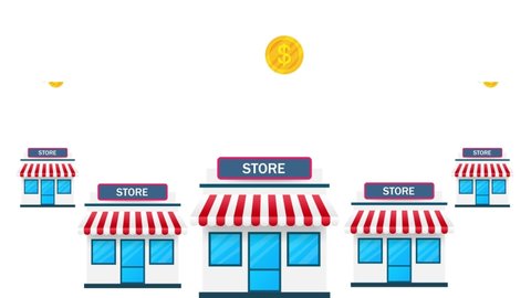 Expanding Store Into Multiple Franchise Animation Stock Footage Video ...