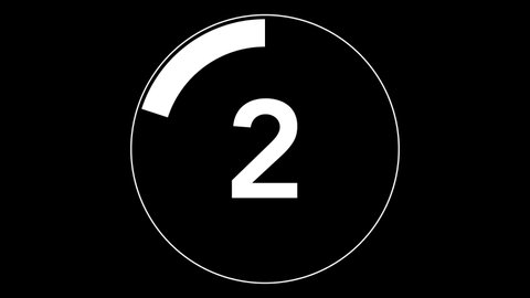 10 Seconds Simple Countdown Timer Stock Footage Video (100% Royalty ...