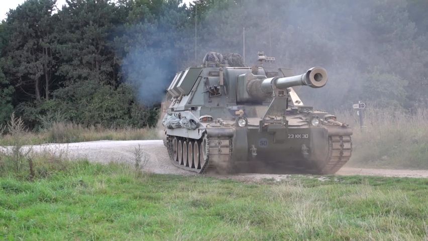 British Army Challenger Armored Repair Stock Footage Video (100% ...