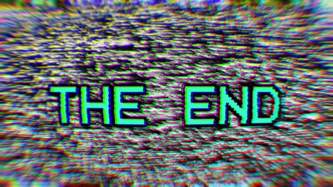 End Pixel Art Animation Retro Glitch Stock Footage Video (100% Royalty ...