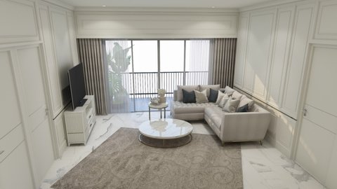 Birds eye view living room Stock Video Footage - 4K and HD Video Clips ...