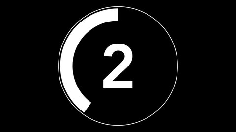 5 Seconds Simple Countdown Timer Stock Footage Video (100% Royalty-free ...