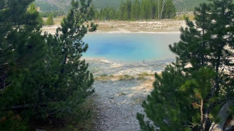 Mirror Pool Yellowstone National Park Stock Footage Video (100% Royalty ...