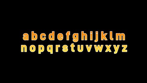 Alphabet Letters Animation Background Design Stock Footage Video (100% ...