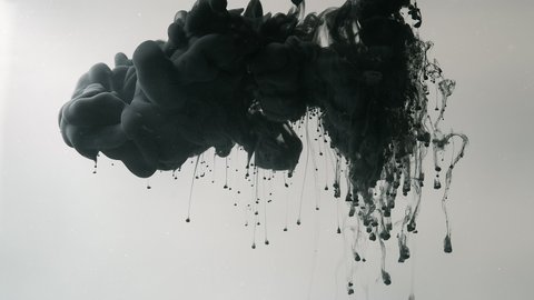 Black Cloud Ink Screensaver Relaxing Meditative Stock Footage Video ...