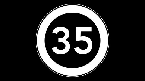 35 Seconds Simple Countdown Timer Stock Footage Video (100% Royalty ...