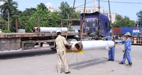 Crane lifting pipe Stock Video Footage - 4K and HD Video Clips ...