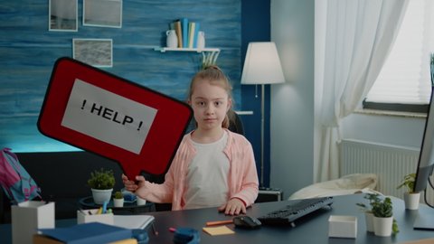 Concept Overworked School Kids Little Child Stock Footage Video (100% ...