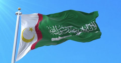 Moro Islamic Liberation Front Flag Loop Stock Footage Video (100% ...