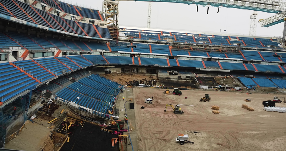 Under Construction Stadium Stock Video Footage - 4K and HD Video Clips ...